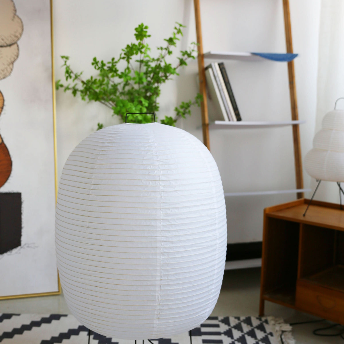 Floor Paper Lamp With Round Shape 50x80CM | Floor Lamp Paper Lantern ...