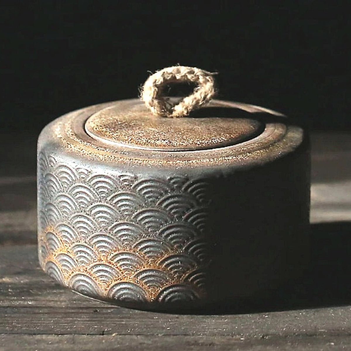Vintage Kitchen Canister | Tea Box, Japanese Tea Jar, Black Tea Can, C ...